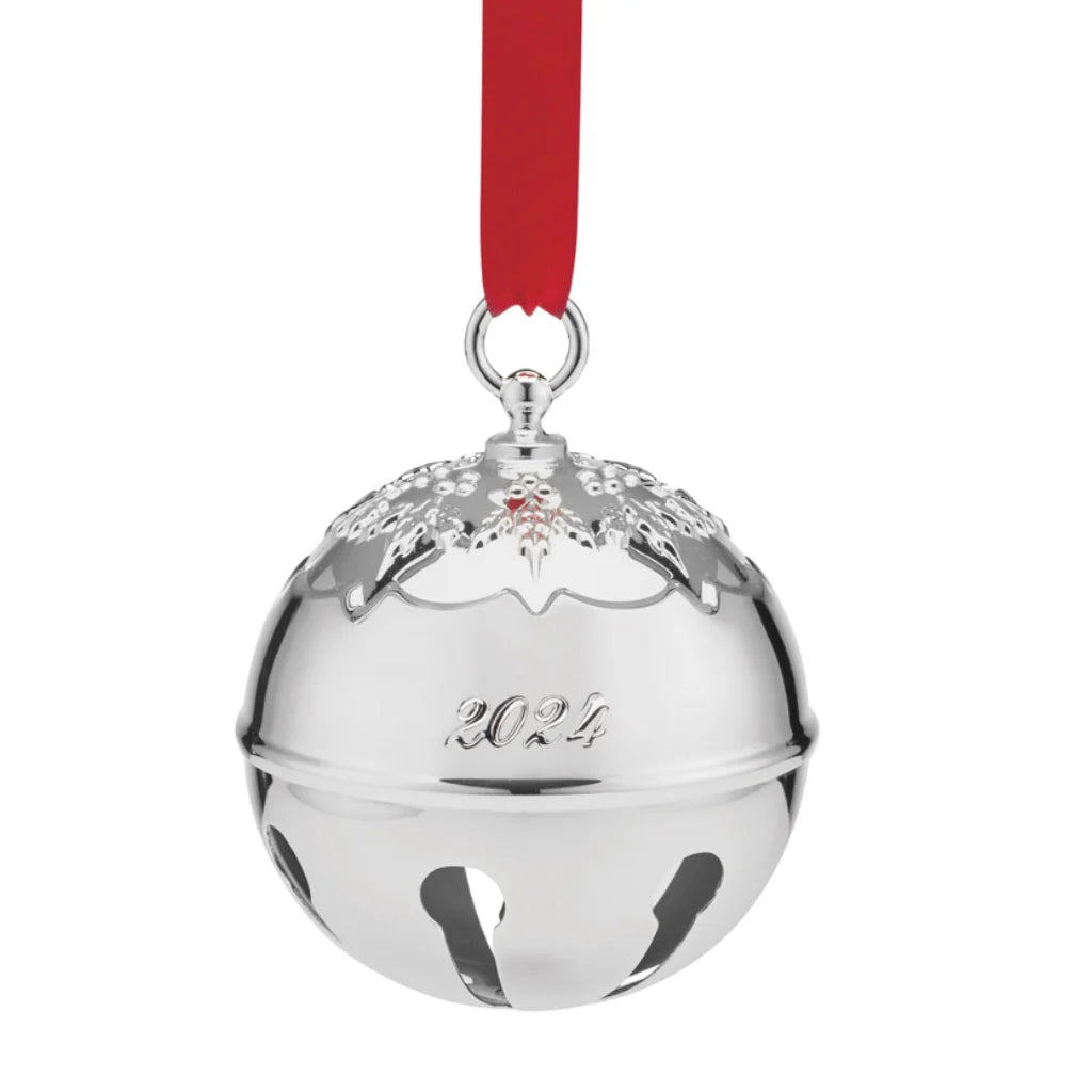 Reed & Barton 2024 Holly Sleigh Bell Ornament – Irish Crystal Company