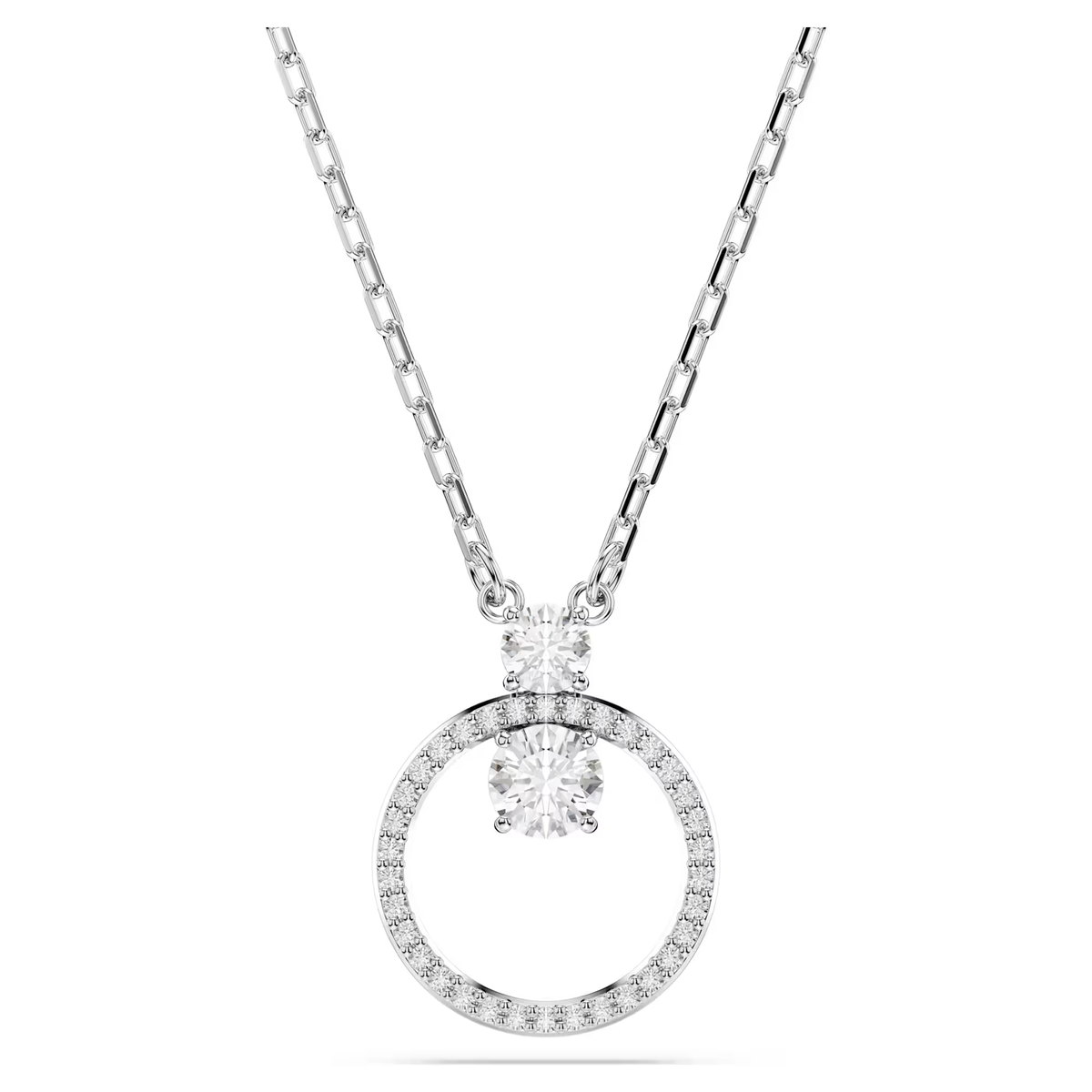 Swarovski 2025 NEW Constella Pendant Round Ct, White, Rhodium plated ...